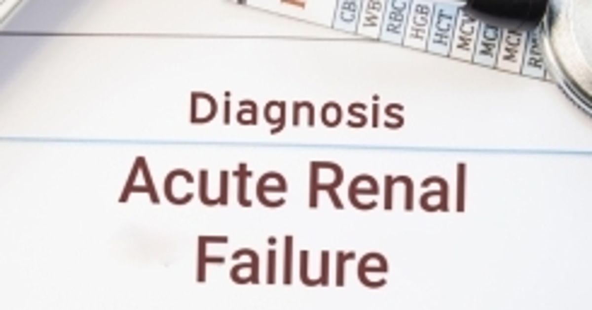 Acute Renal Failure: Sudden Loss of Kidney Function - Facty Health